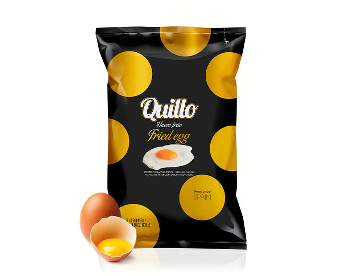 Quillo Fried Egg Potato Chips 130g | The Local Basket
